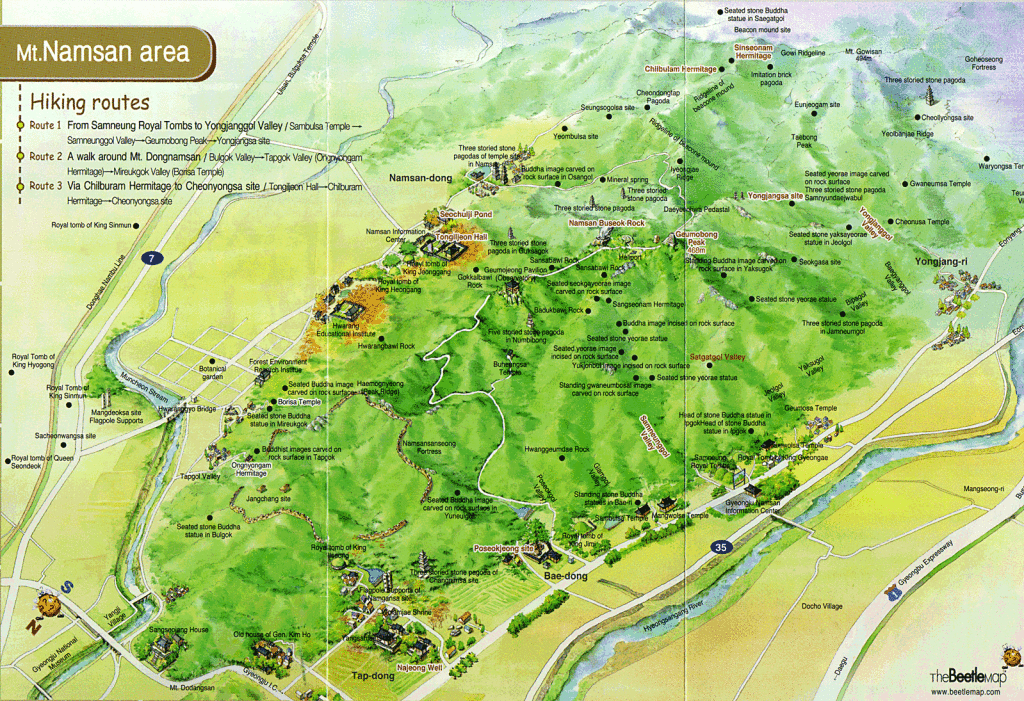 Hiking Mt Namsan, the museum without walls - Gyeongju, South Korea ...